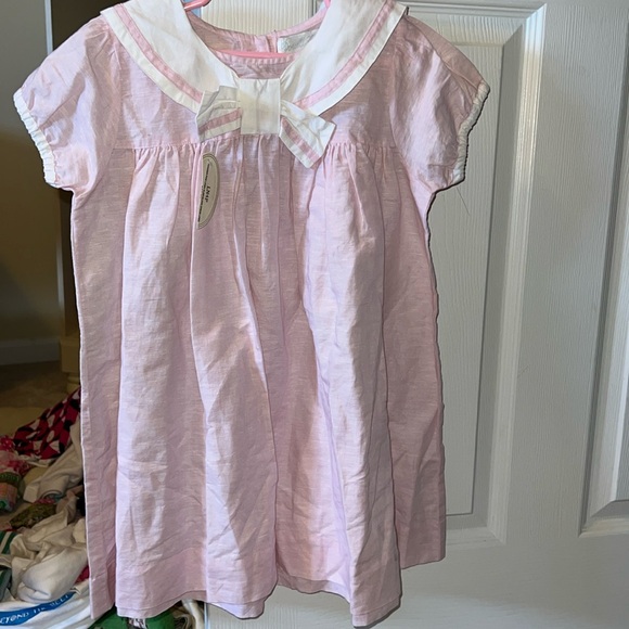 powell craft | Dresses | Nwt Powell Craft Linen Sailor Dress 45 Girls ...